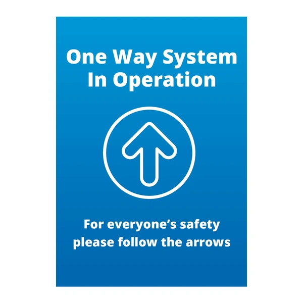 One Way System In Operation Signage | Premier Graphics